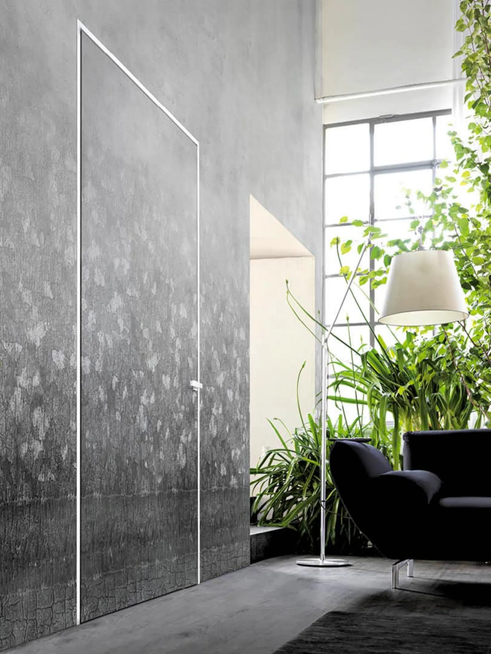 Porta a battente Gea con stipite in luce